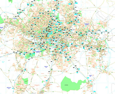 Gauteng Roads - South Map by MapStudio | Avenza Maps
