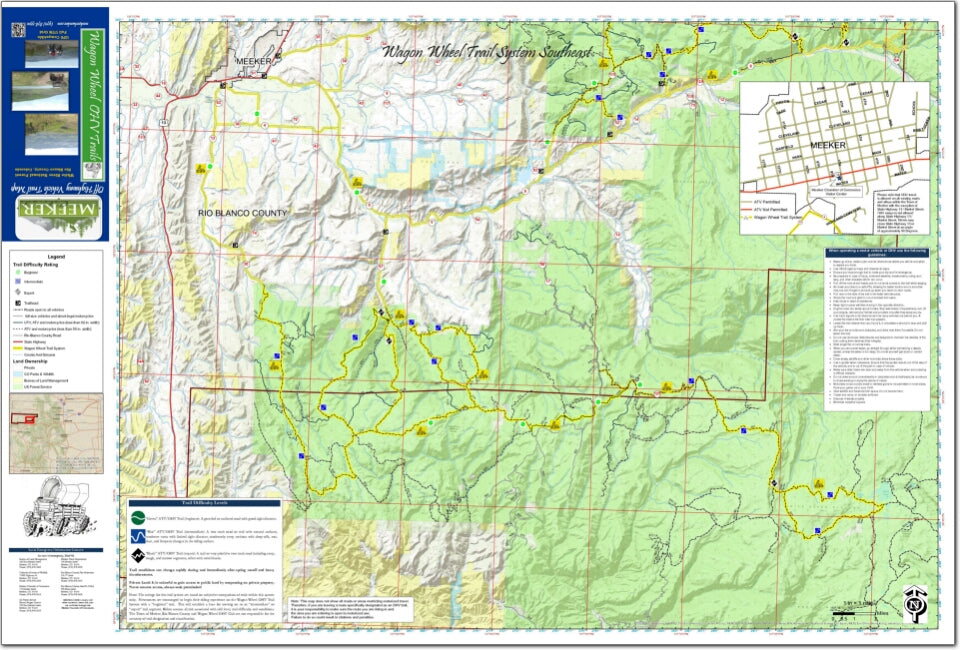 Wagon Wheel Trail System FrontPage Map by Rio Blanco County | Avenza Maps