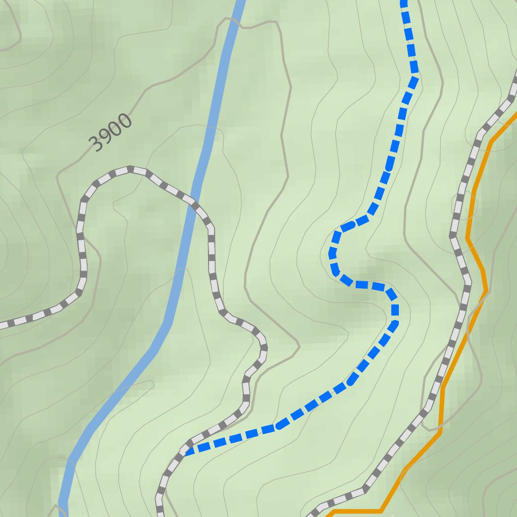 Rough Creek Watershed Trail System Map by Pisgah Map Company, LLC ...
