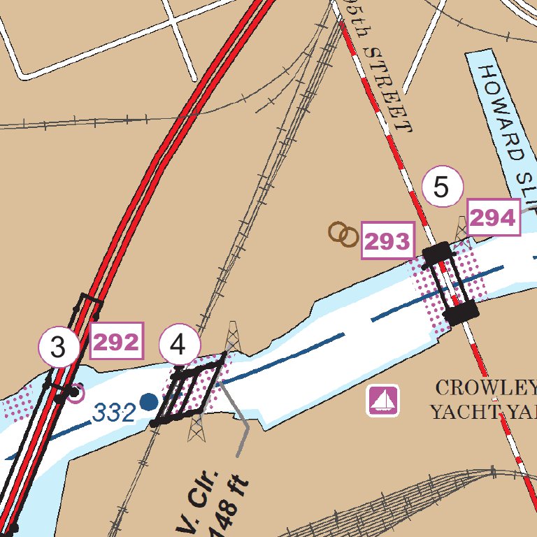 Chart 122 - Illinois River Miles 330.6 - 332.9 Map by US Army Corps of ...