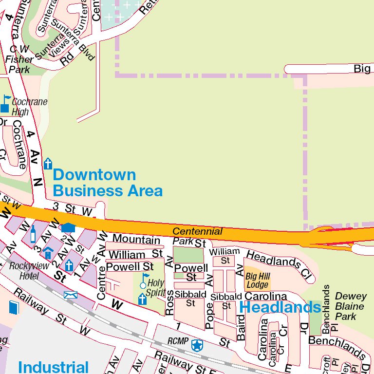 Cochrane, AB Map by Mapmobility Corp. | Avenza Maps