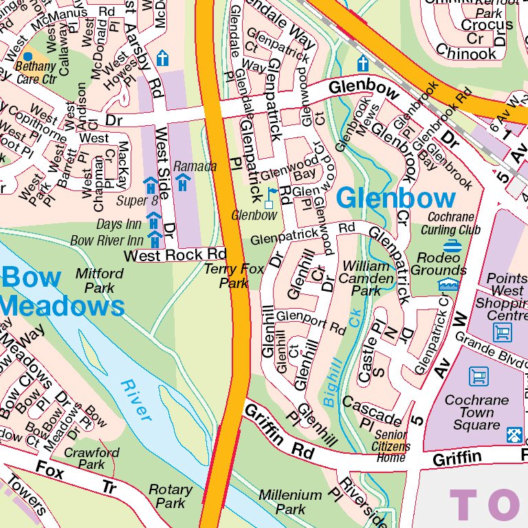 Cochrane, AB Map by Mapmobility Corp. | Avenza Maps
