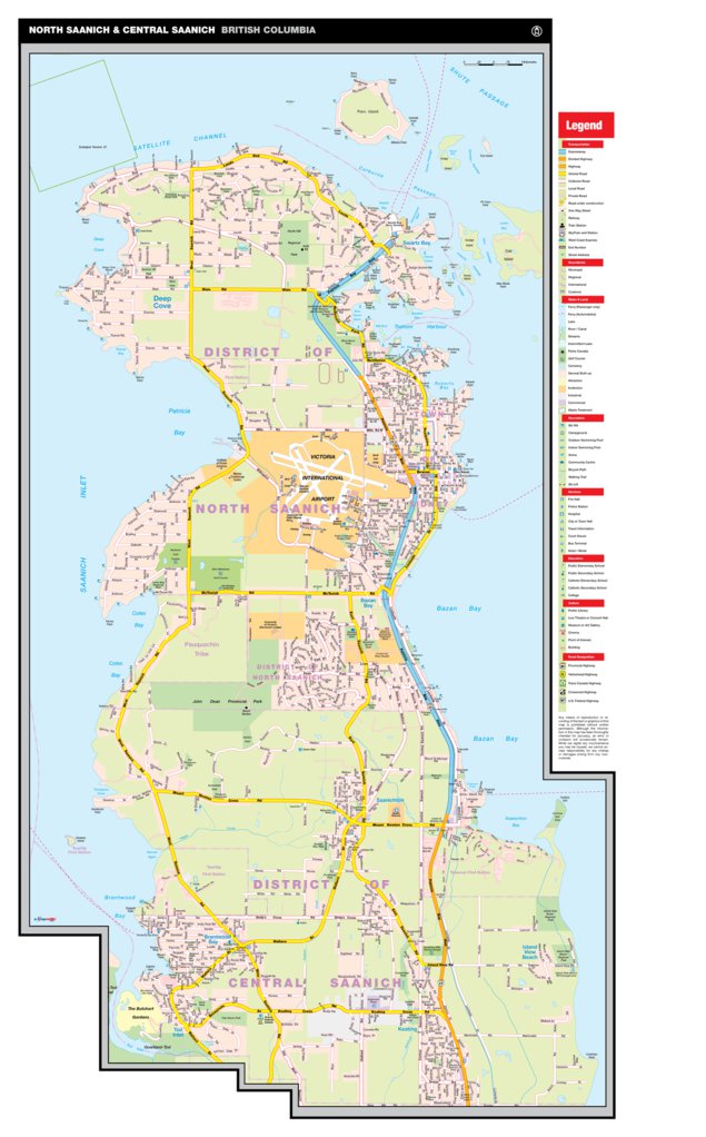 North Saanich and Central Saanich, BC Map by Mapmobility Corp. | Avenza ...