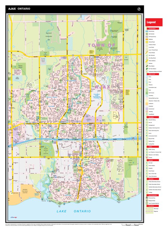 Ajax, ON Map by Mapmobility Corp. | Avenza Maps