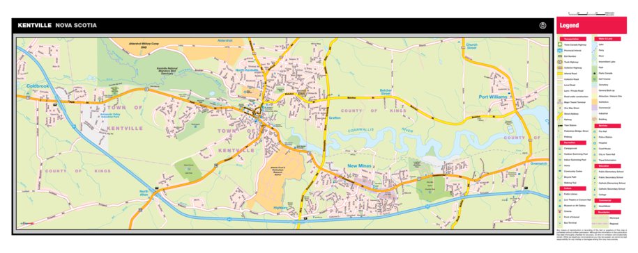 Kentville, NS Map by Mapmobility Corp. | Avenza Maps