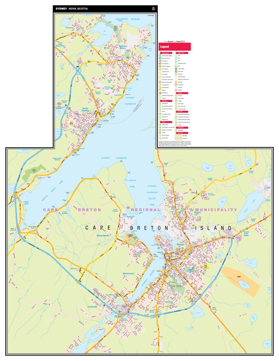 Sydney, NS Map by Mapmobility Corp. | Avenza Maps