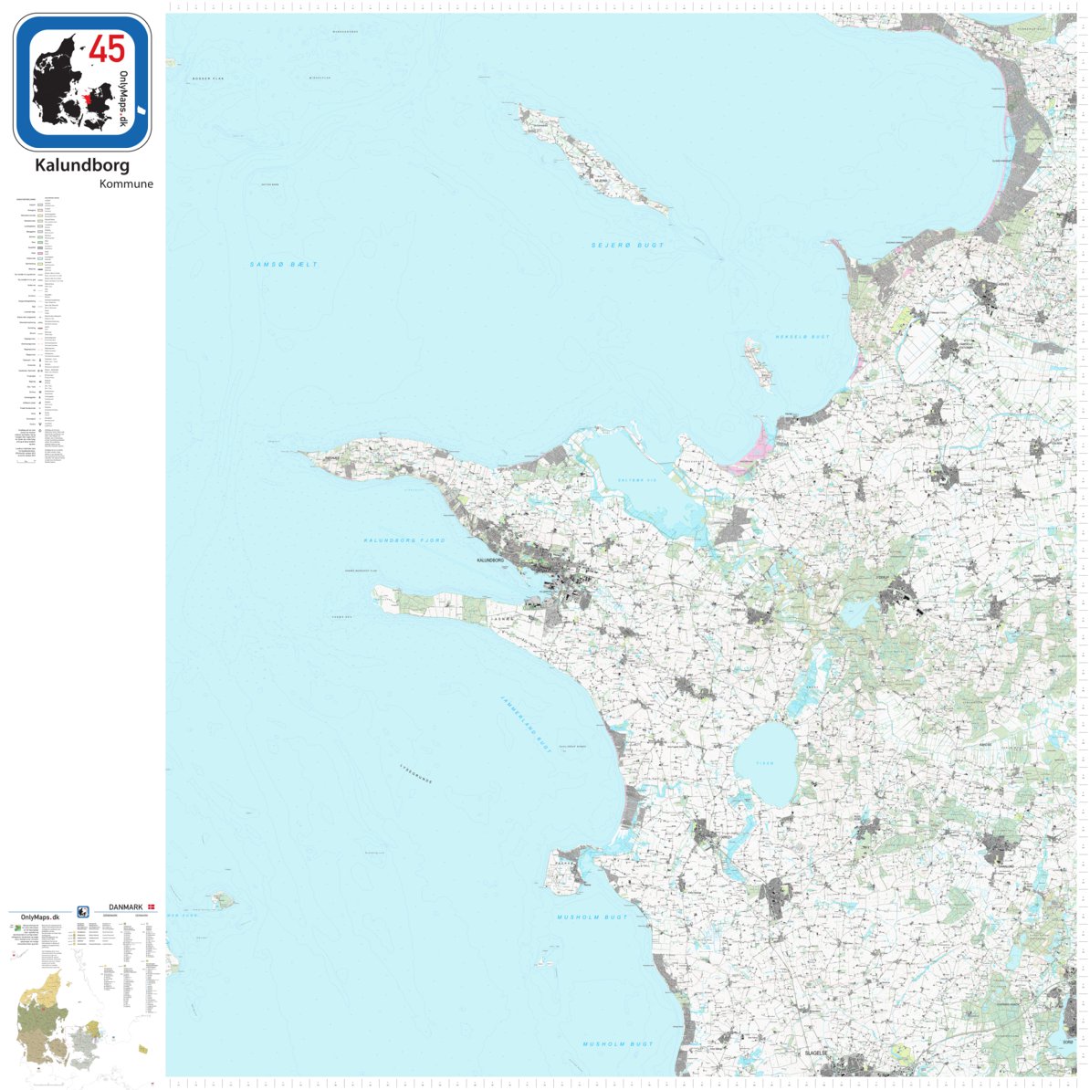 45_Kalundborg_kommune_DK Map by OnlyMaps.dk | Avenza Maps