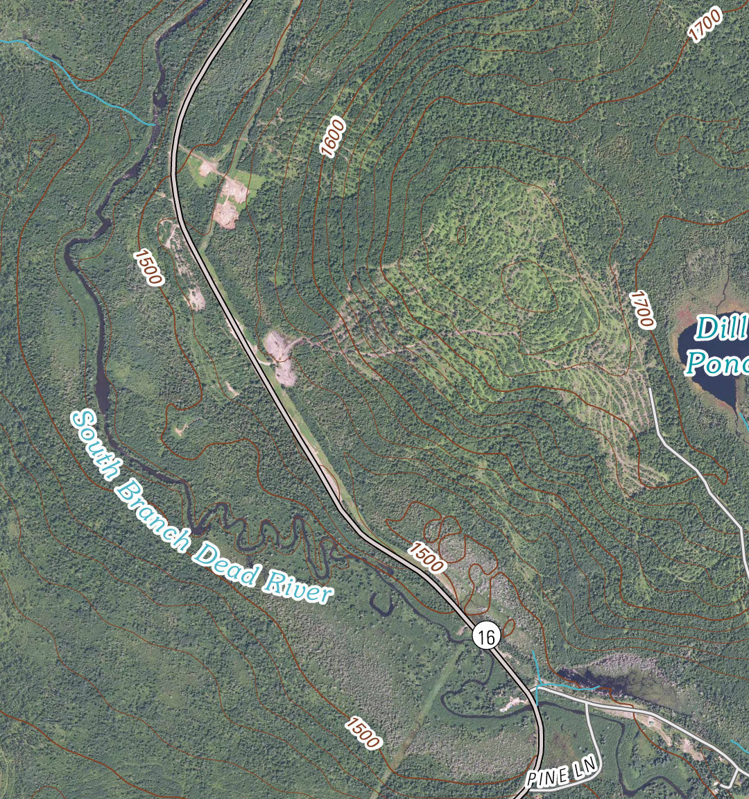 Maine - Quill Hill - Rangeley Lakes Map by ad nauseam | Avenza Maps
