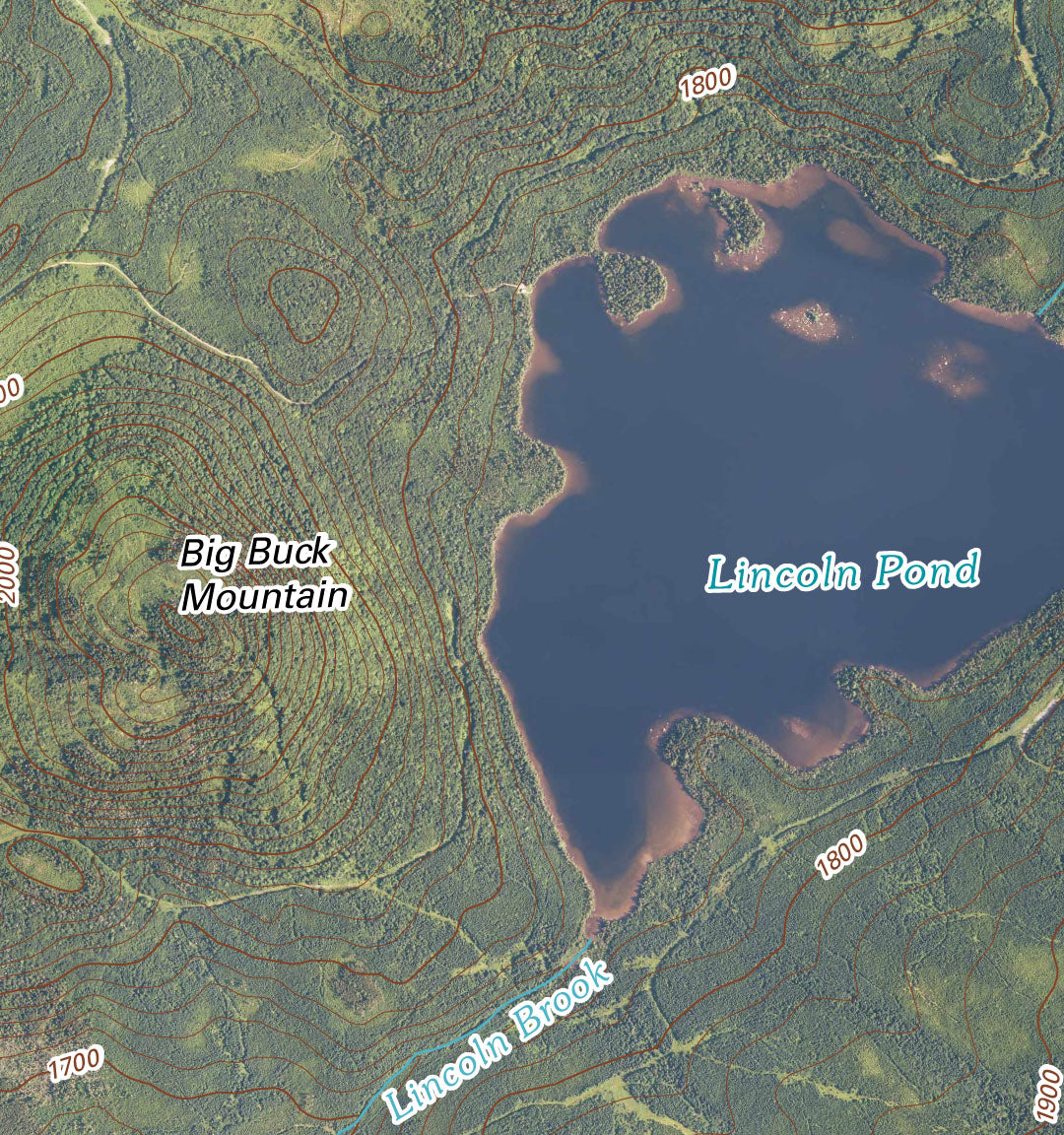 Maine - Lincoln Pond - Rangeley Lakes Map by ad nauseam | Avenza Maps