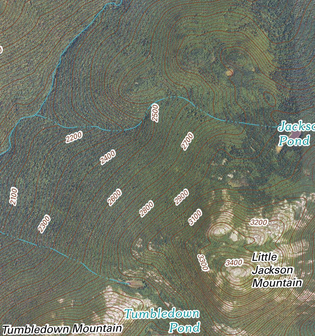 Maine - Jackson Mountain - Rangeley Lakes Map by ad nauseam | Avenza Maps