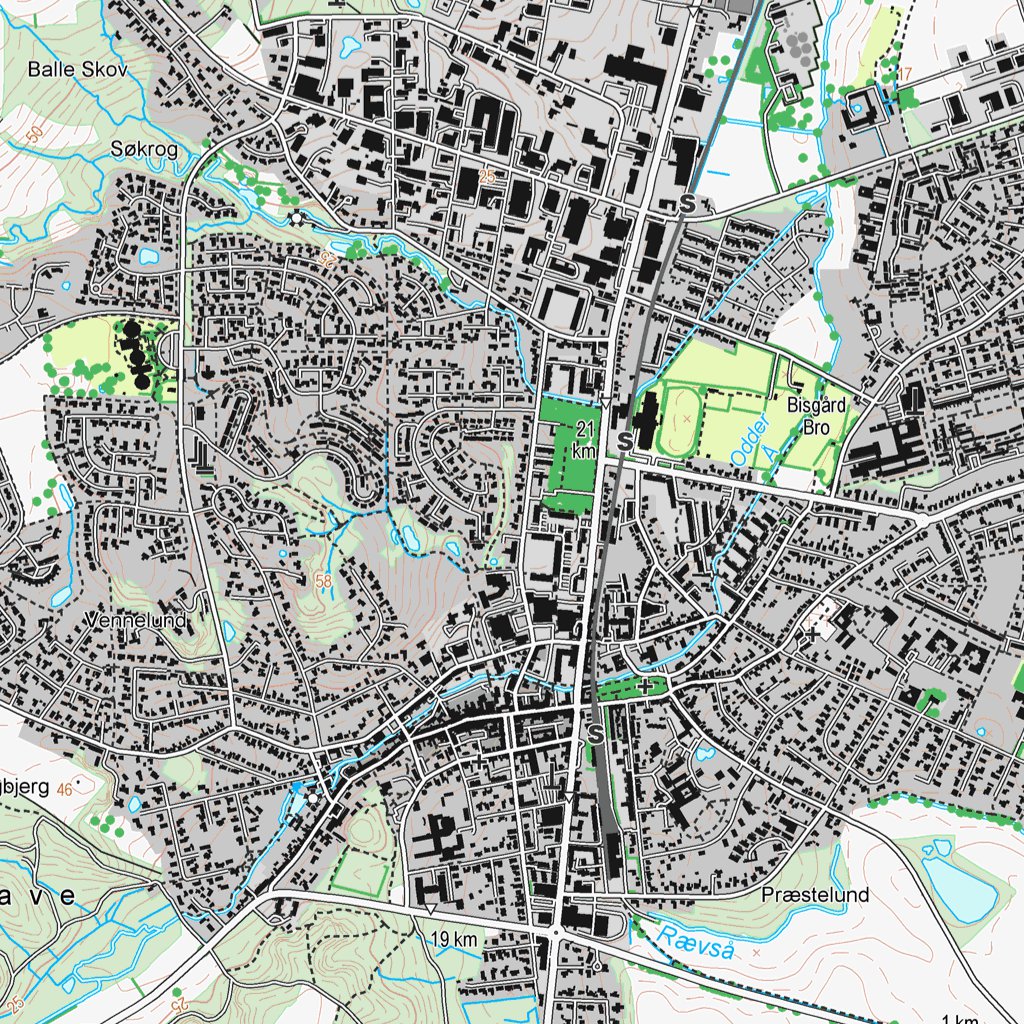 63_Odder_kommune_DK Map by OnlyMaps.dk | Avenza Maps