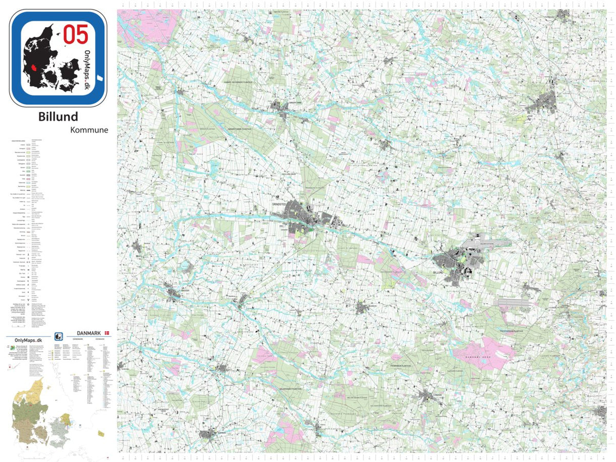 05_Billund_kommune_DK Map by OnlyMaps.dk | Avenza Maps