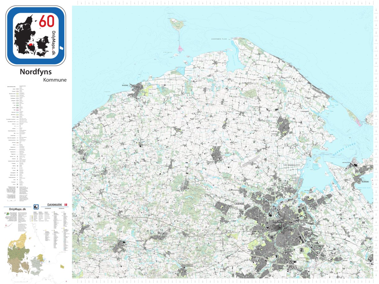 60_Nordfyns_kommune_DK Map by OnlyMaps.dk | Avenza Maps