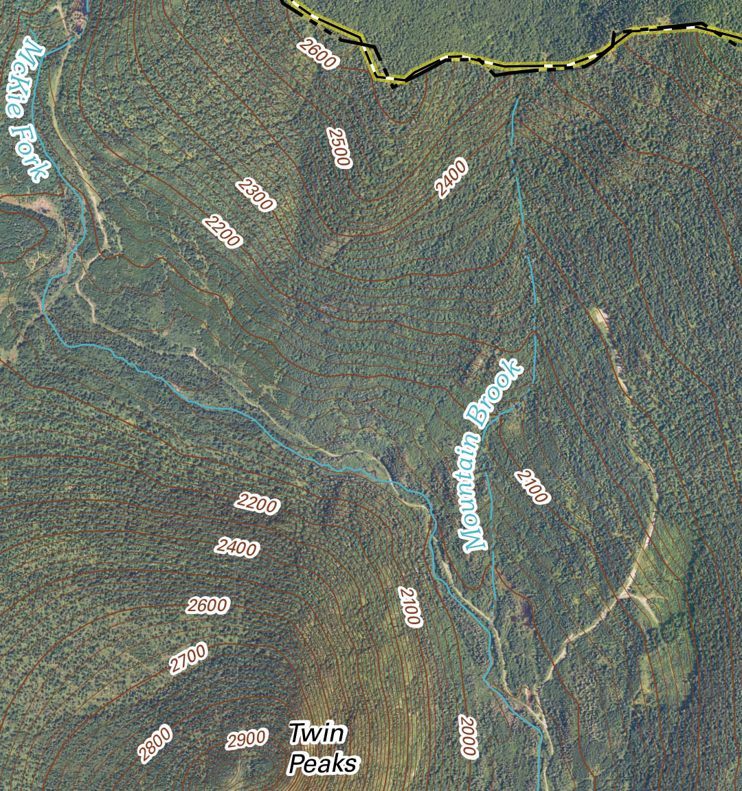 Maine - Twin Peaks - Rangeley Area Map by ad nauseam | Avenza Maps