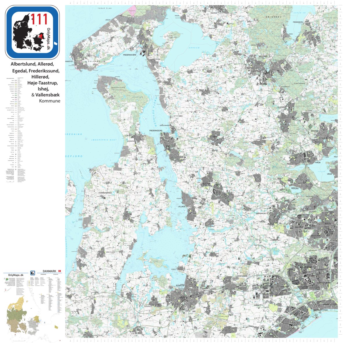 111_Region_Hovedstaden_DK Map by OnlyMaps.dk | Avenza Maps