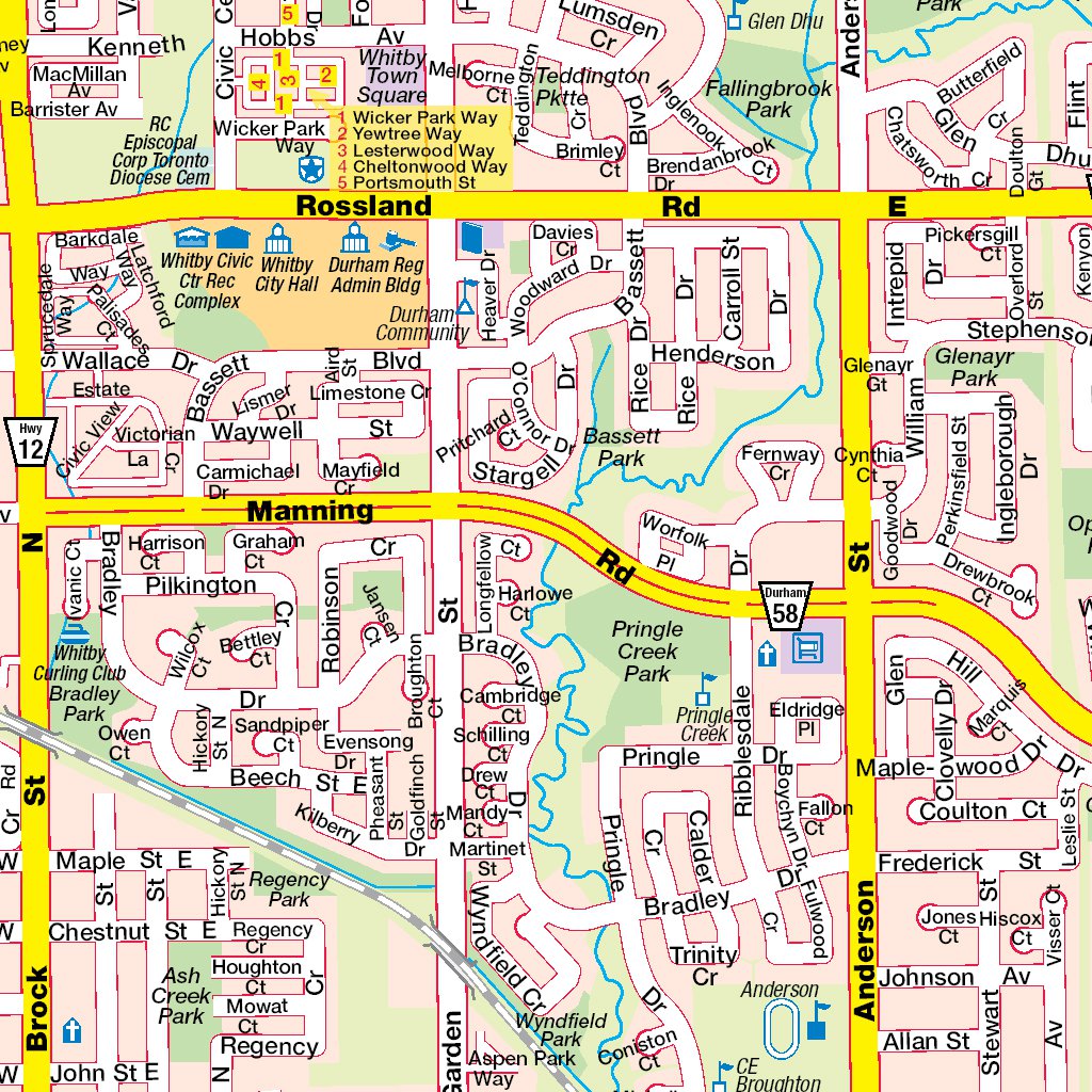 Whitby, ON Map by Mapmobility Corp. | Avenza Maps