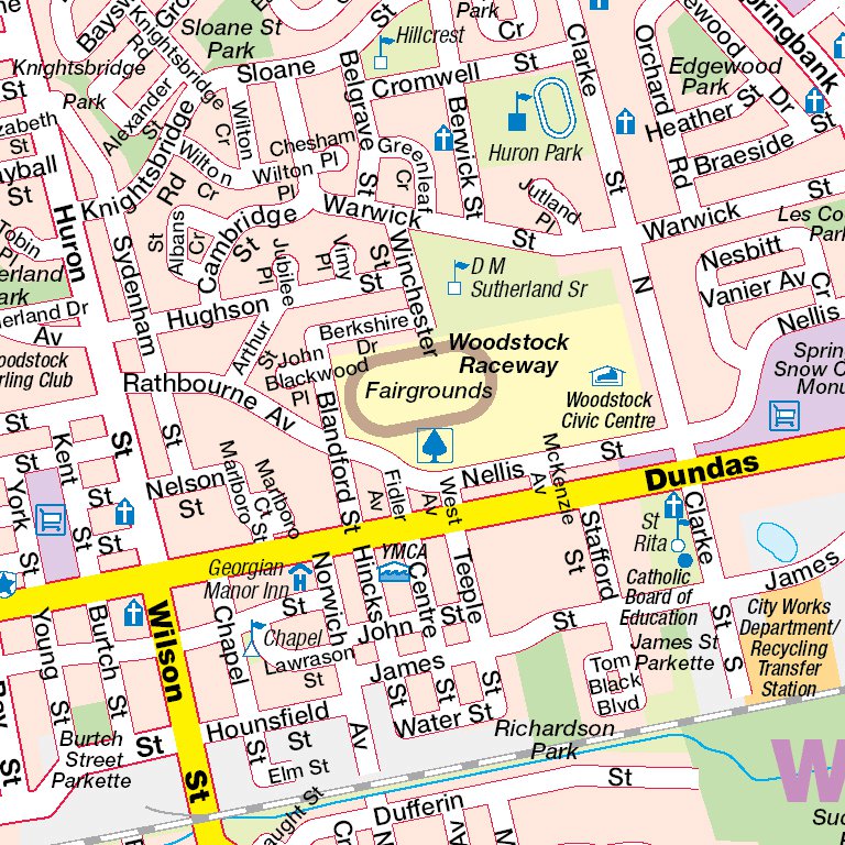 Woodstock, ON Map by Mapmobility Corp. | Avenza Maps