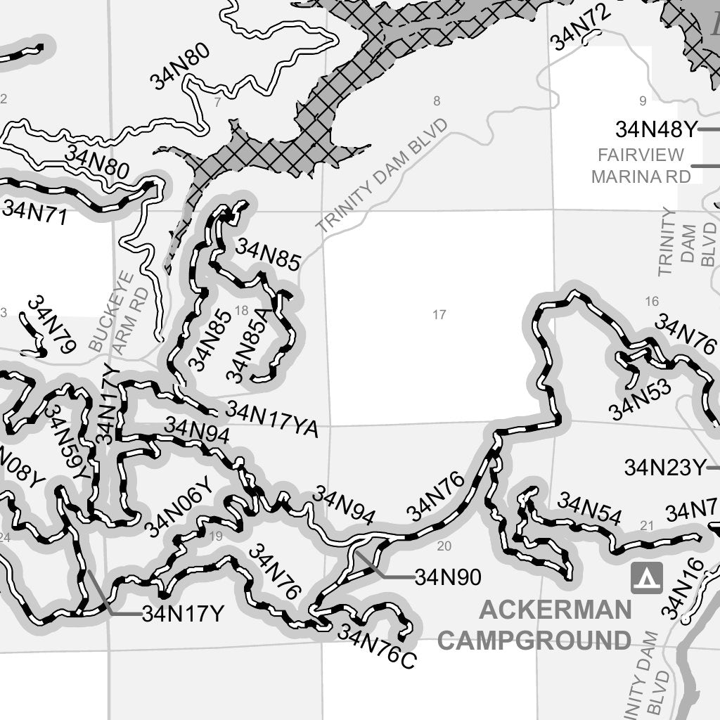 Shasta-Trinity MVUM - Weaverville (south) Map by US Forest Service R5 ...