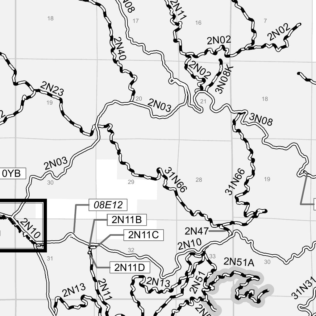 Shasta-Trinity MVUM - Hayfork & Yolla Bolla (north) Map by US Forest ...