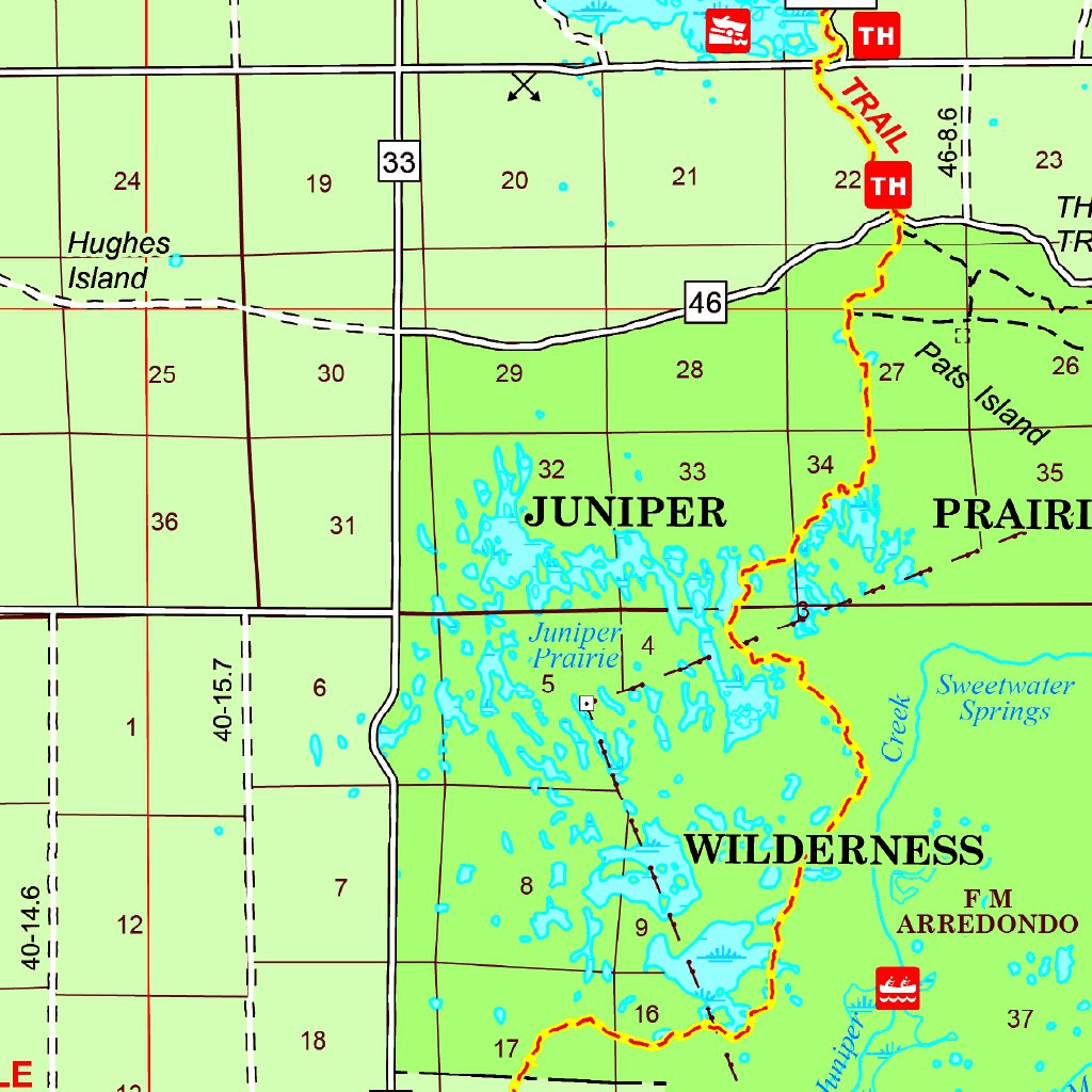 Ocala National Forest Visitor Map by US Forest Service R8 | Avenza Maps