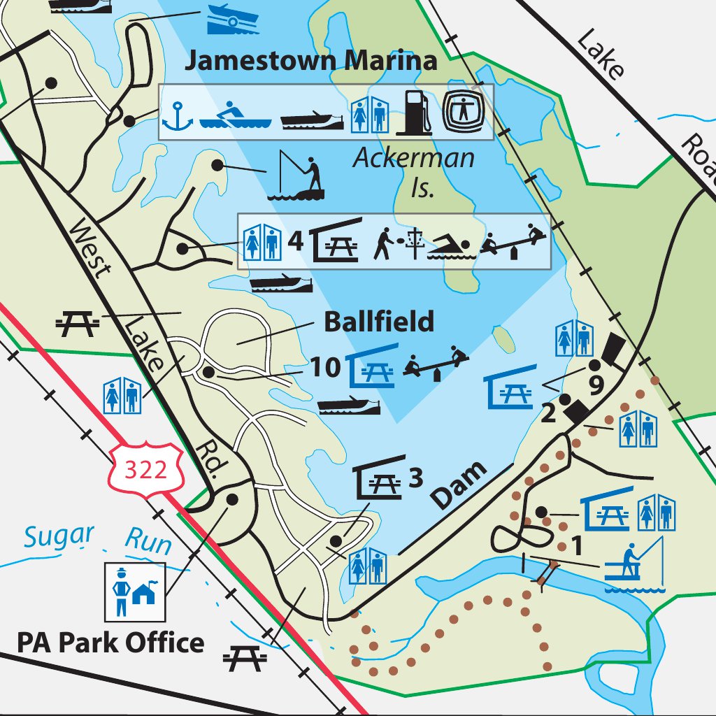 Pymatuning State Park Map by Avenza Systems Inc. | Avenza Maps