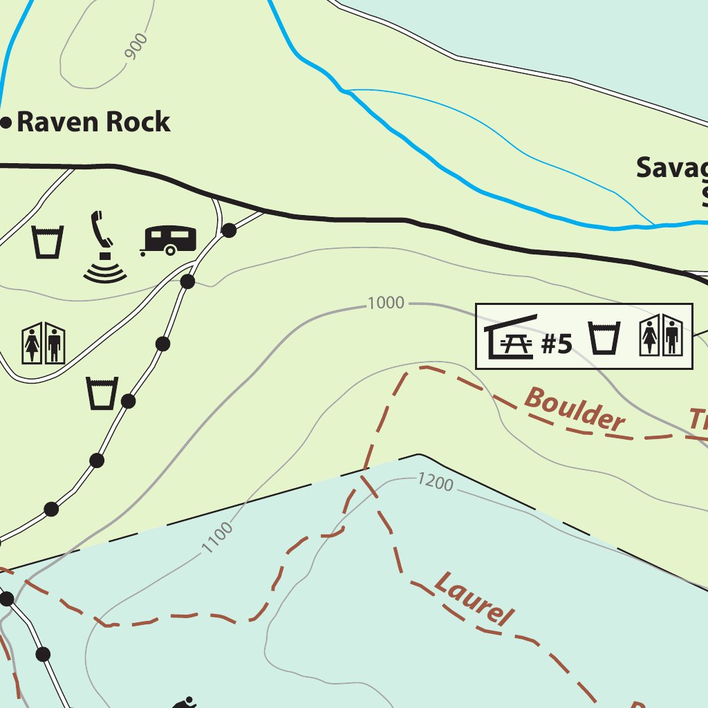 Trough Creek State Park Map by Avenza Systems Inc. | Avenza Maps