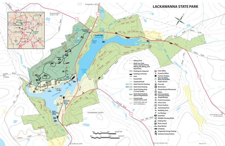 Lackawanna State Park Map by Avenza Systems Inc. | Avenza Maps