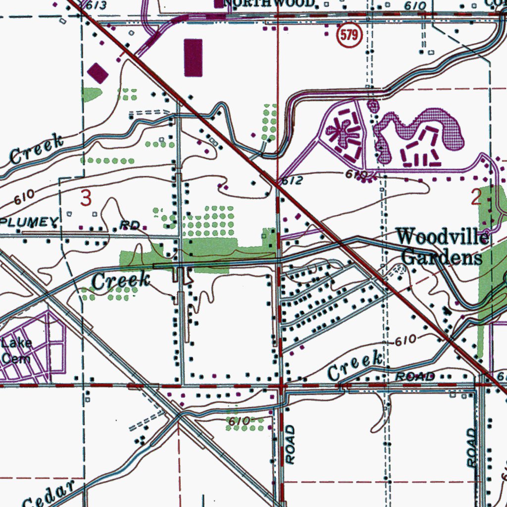 OH-Walbridge: Authoritative US Topos 1965 Map by Western Michigan ...