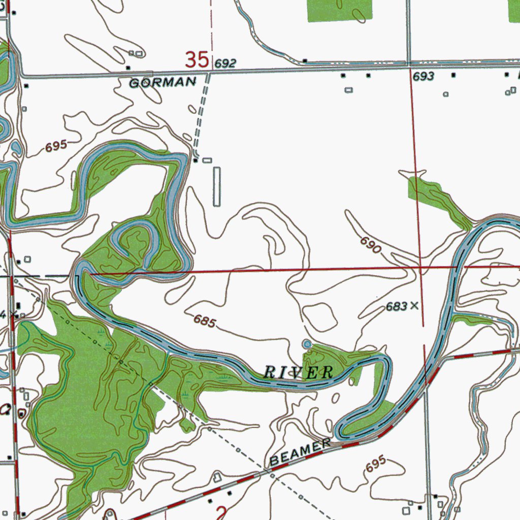MI-Palmyra: Authoritative US Topos 1972 Map by Western Michigan ...