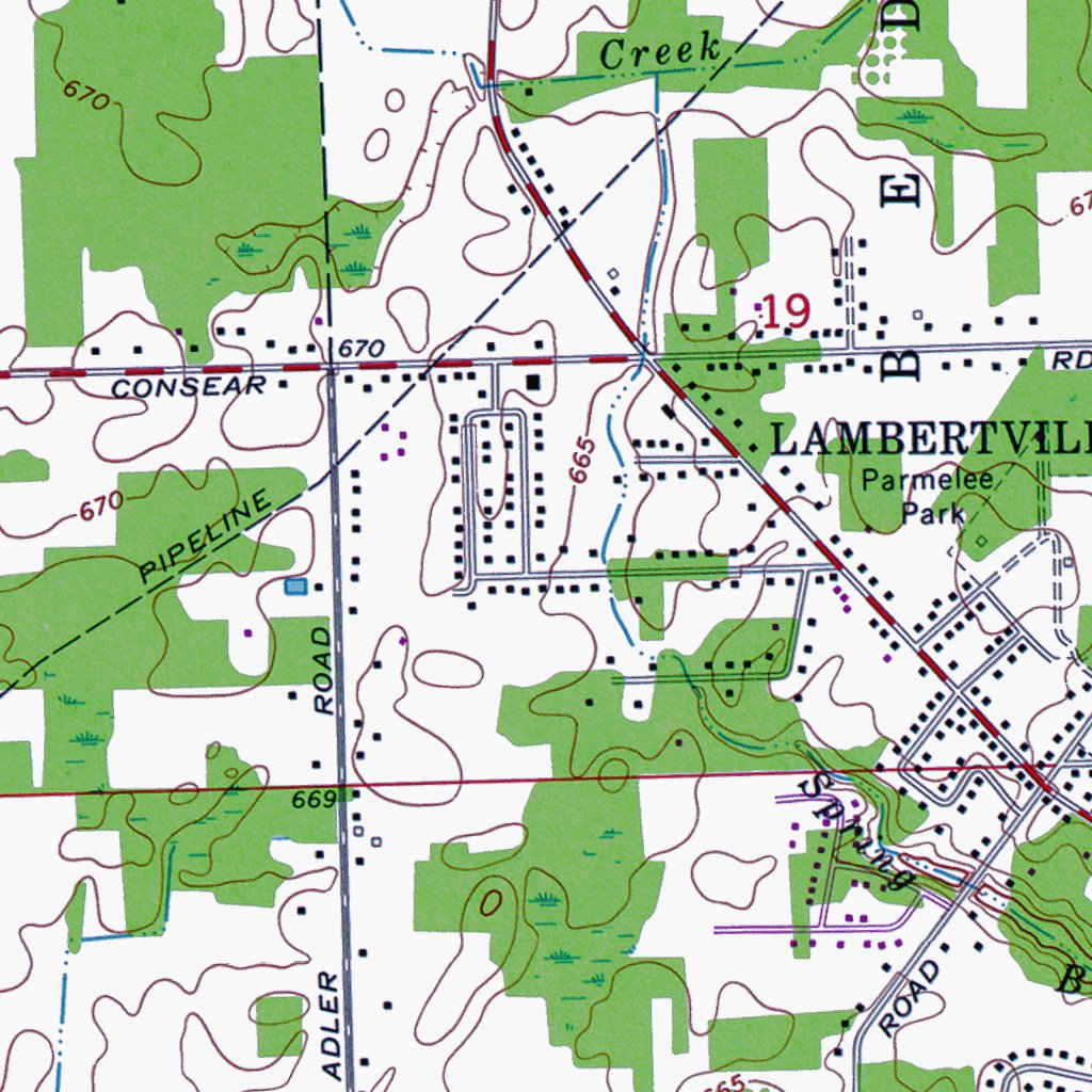 MI-Lambertville West: Authoritative US Topos 1972 Map by Western ...