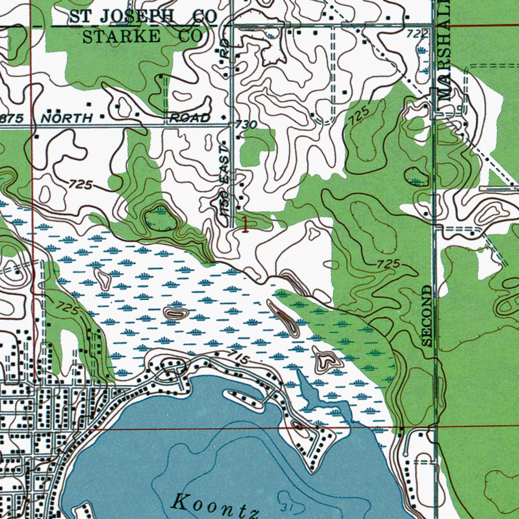 IN-Walkerton: Authoritative US Topos 1972 Map by Western Michigan ...