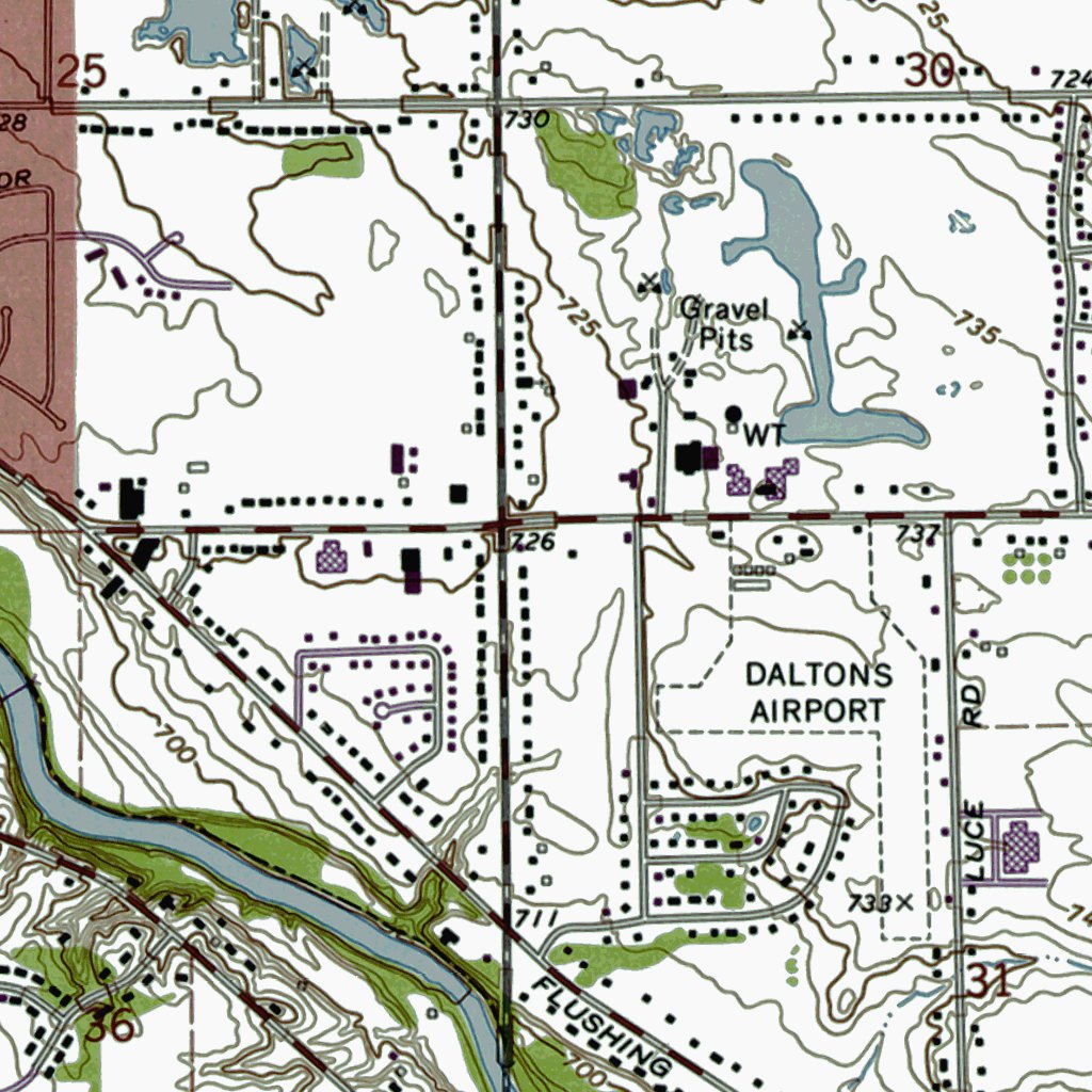 MI-Flushing: Authoritative US Topos 1969 Map by Western Michigan ...