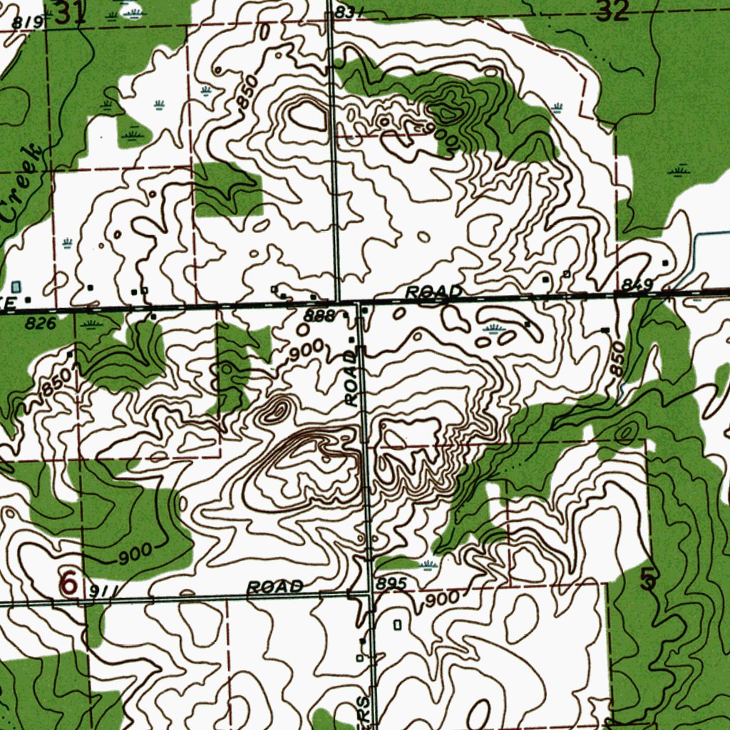 MI-Burnside: Authoritative US Topos 1963 Map by Western Michigan ...