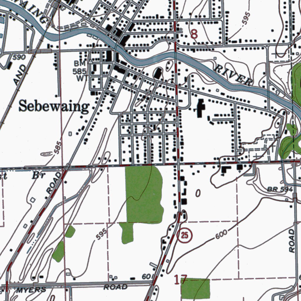MI-Sebewaing: Authoritative US Topos 1963 Map by Western Michigan ...