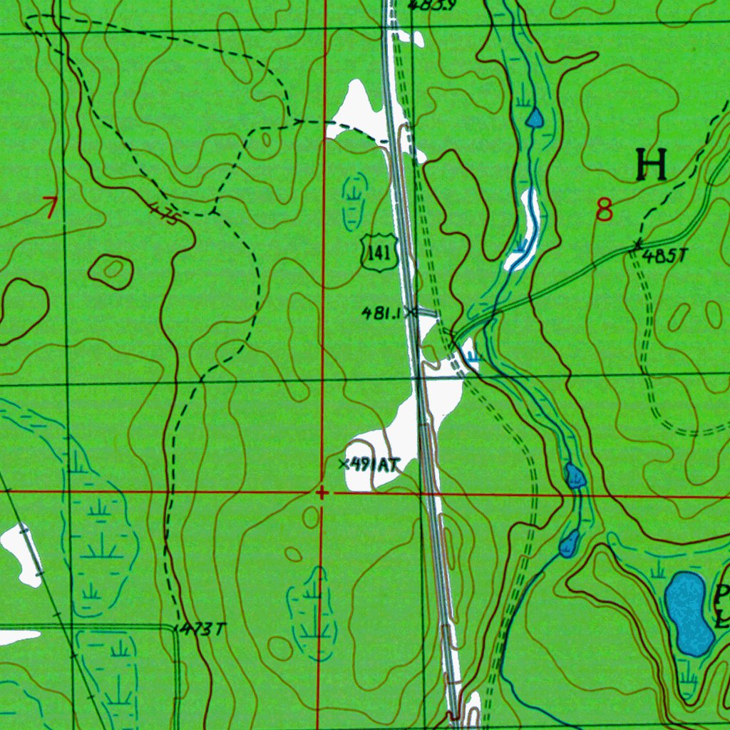 MI-Triangle Ranch: Authoritative US Topos 1985 Map by Western Michigan ...