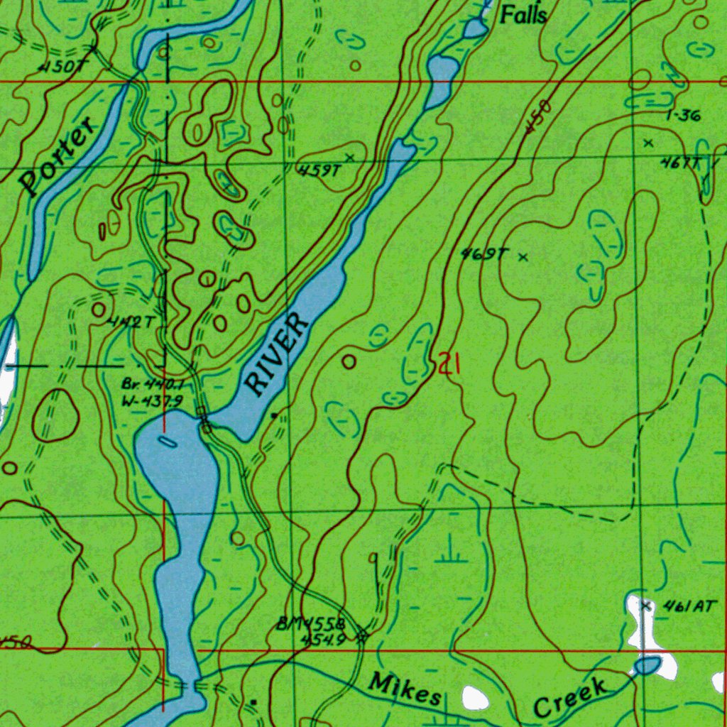 MI-Porter Lake: Authoritative US Topos 1985 Map by Western Michigan ...