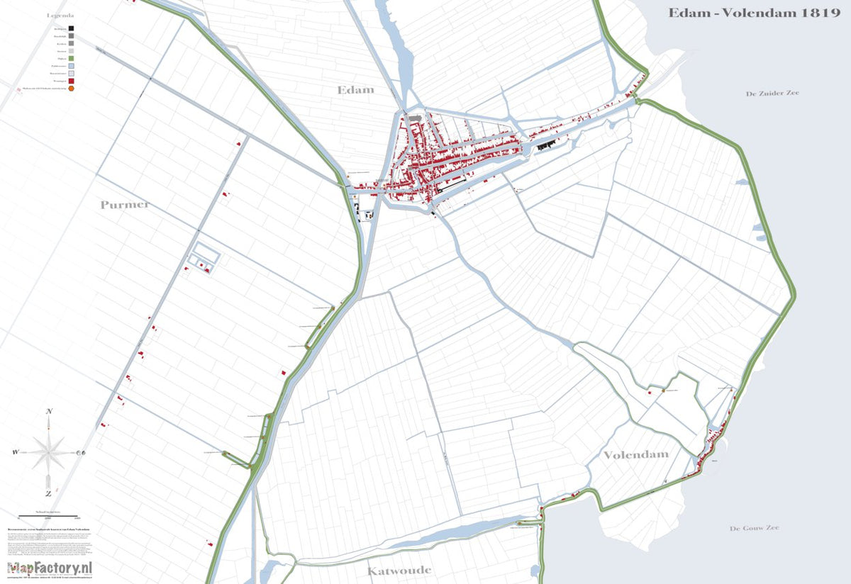Edam-Volendam 1819 Map by Mapfactory | Avenza Maps