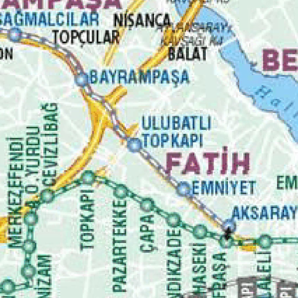 Istanbul Transportation Network Map by Avenza Systems Inc. | Avenza Maps