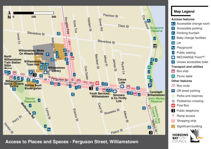 Williamstown North (Nelson Place) Access Map by Hobsons Bay City ...