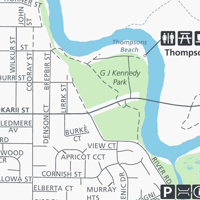 Cobram Regional Park Visitor Guide Map by Parks Victoria | Avenza Maps