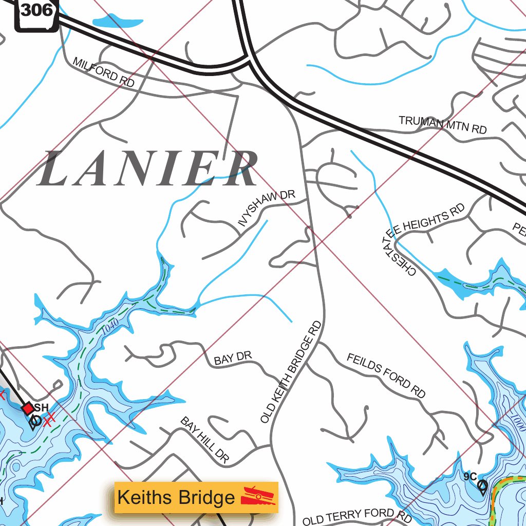 Lake Lanier, GA Map#301 by Kingfisher Maps, Inc. | Avenza Maps