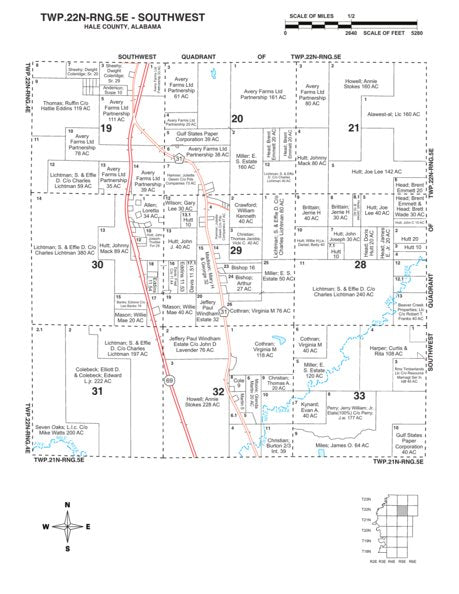 TWP 22N RNG 5E South West Map by ISC | Avenza Maps