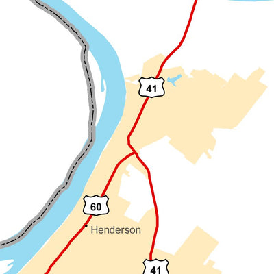 National Highway System: Evansville, IN Map by Avenza Systems Inc ...