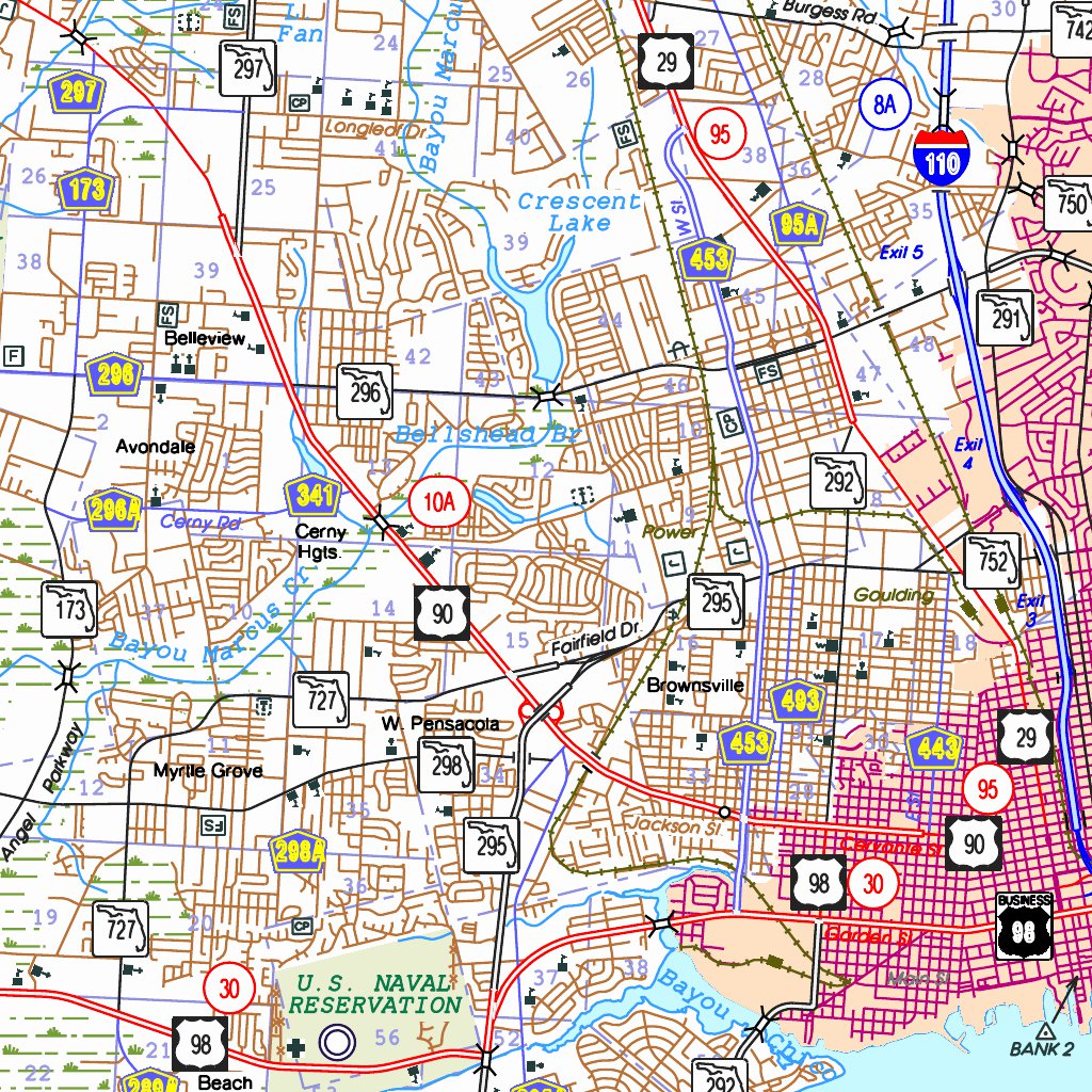 Escambia Map by Avenza Systems Inc. | Avenza Maps