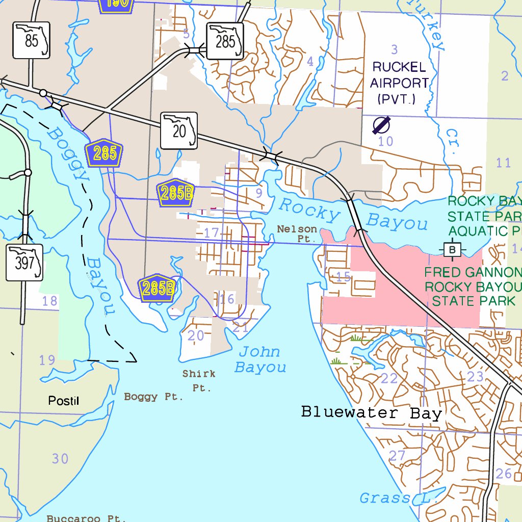 Okaloosa Map by Avenza Systems Inc. | Avenza Maps