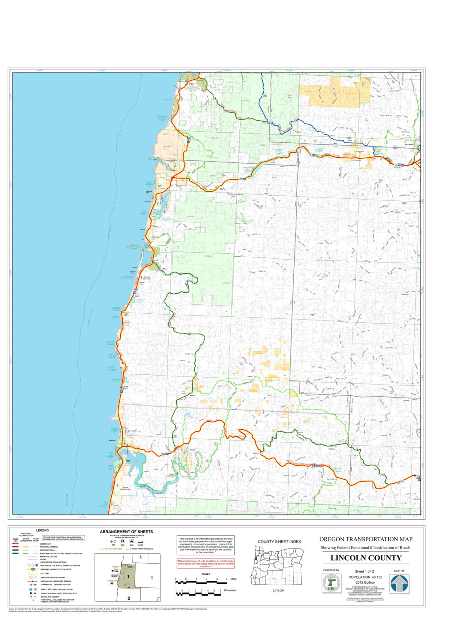 Lincoln County Sheet 1 Map by Avenza Systems Inc. | Avenza Maps