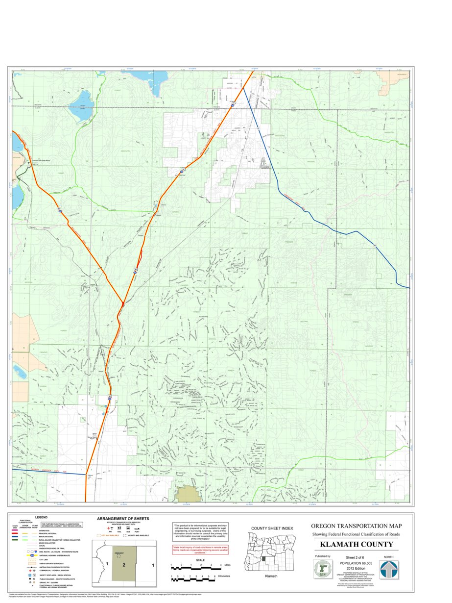 Klamath County Sheet 2 Map by Avenza Systems Inc. | Avenza Maps