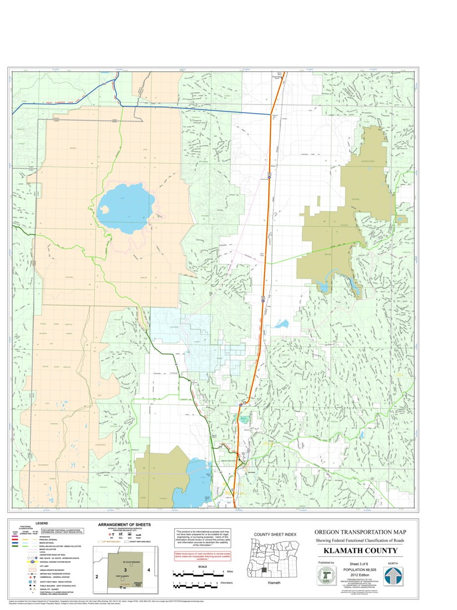 Klamath County Sheet 3 Map by Avenza Systems Inc. | Avenza Maps