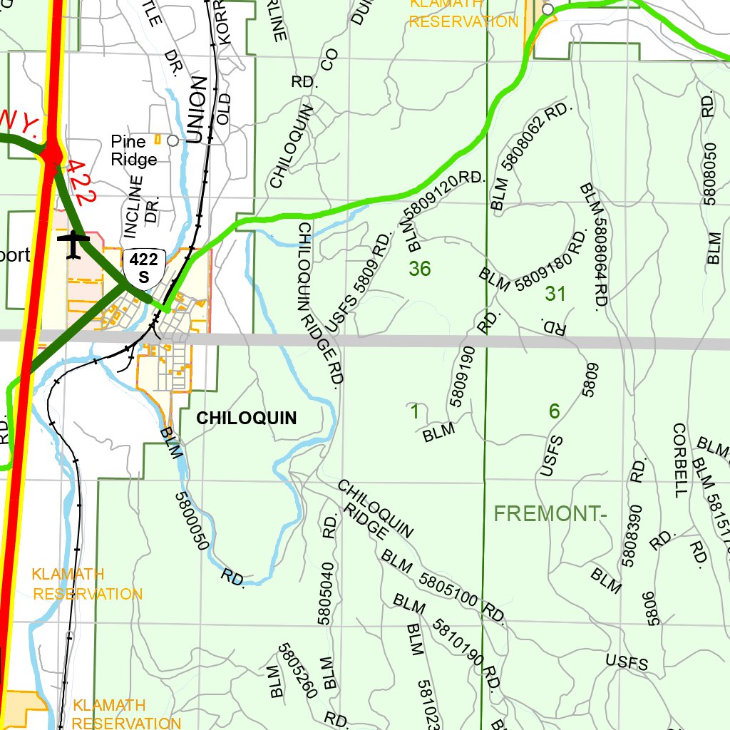 Klamath County Sheet 3 Map by Avenza Systems Inc. | Avenza Maps