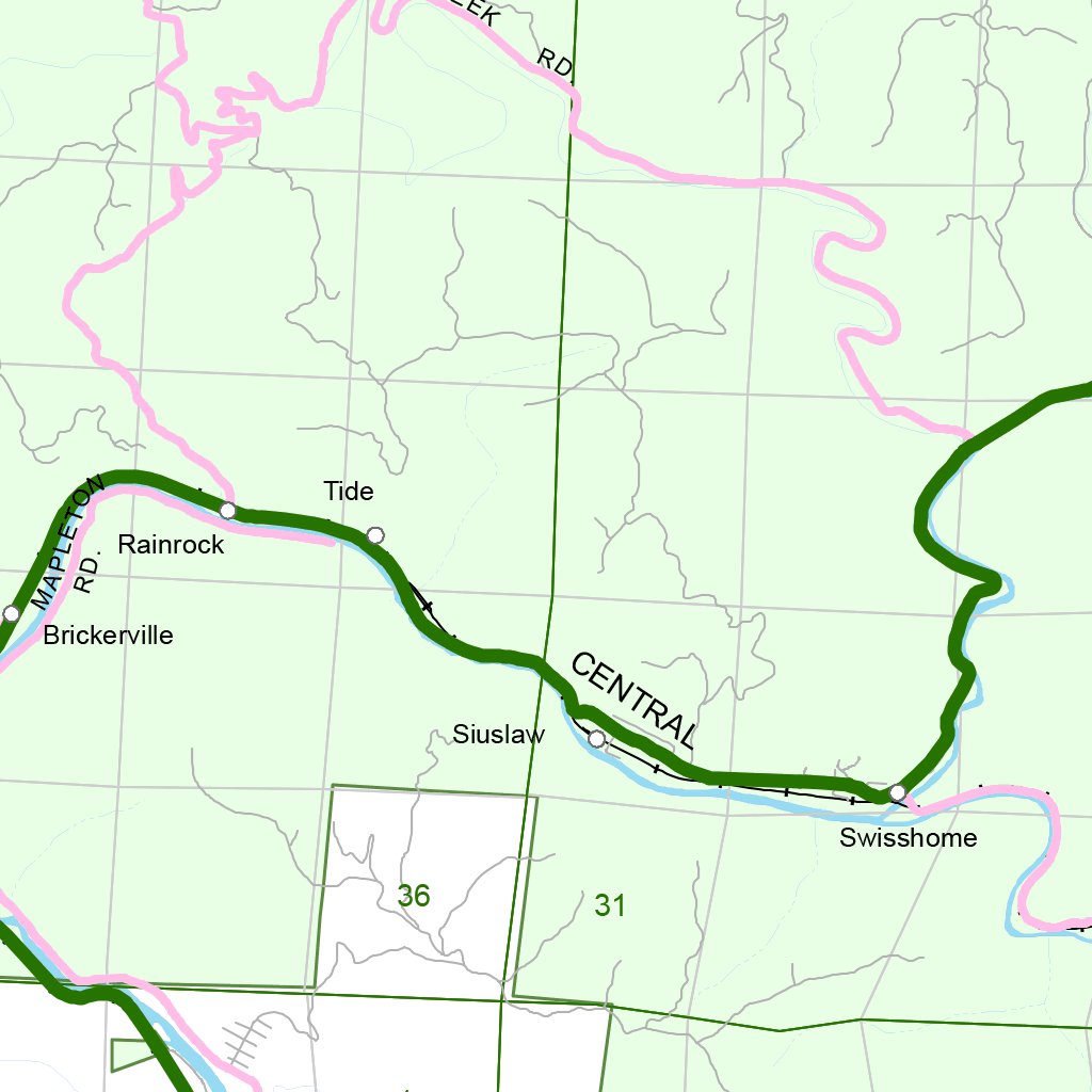 Lane County Sheet 1 Map by Avenza Systems Inc. | Avenza Maps